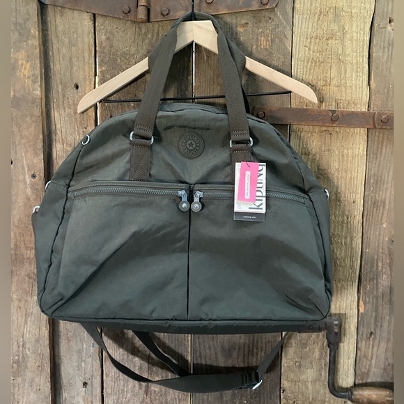 Kipling | Bags | Kipling Eugina Field Green Travel Bag Weekender Large ...